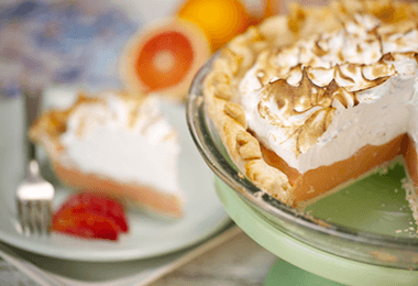 Blood Orange Meringue Pie - Ginger and Baker
