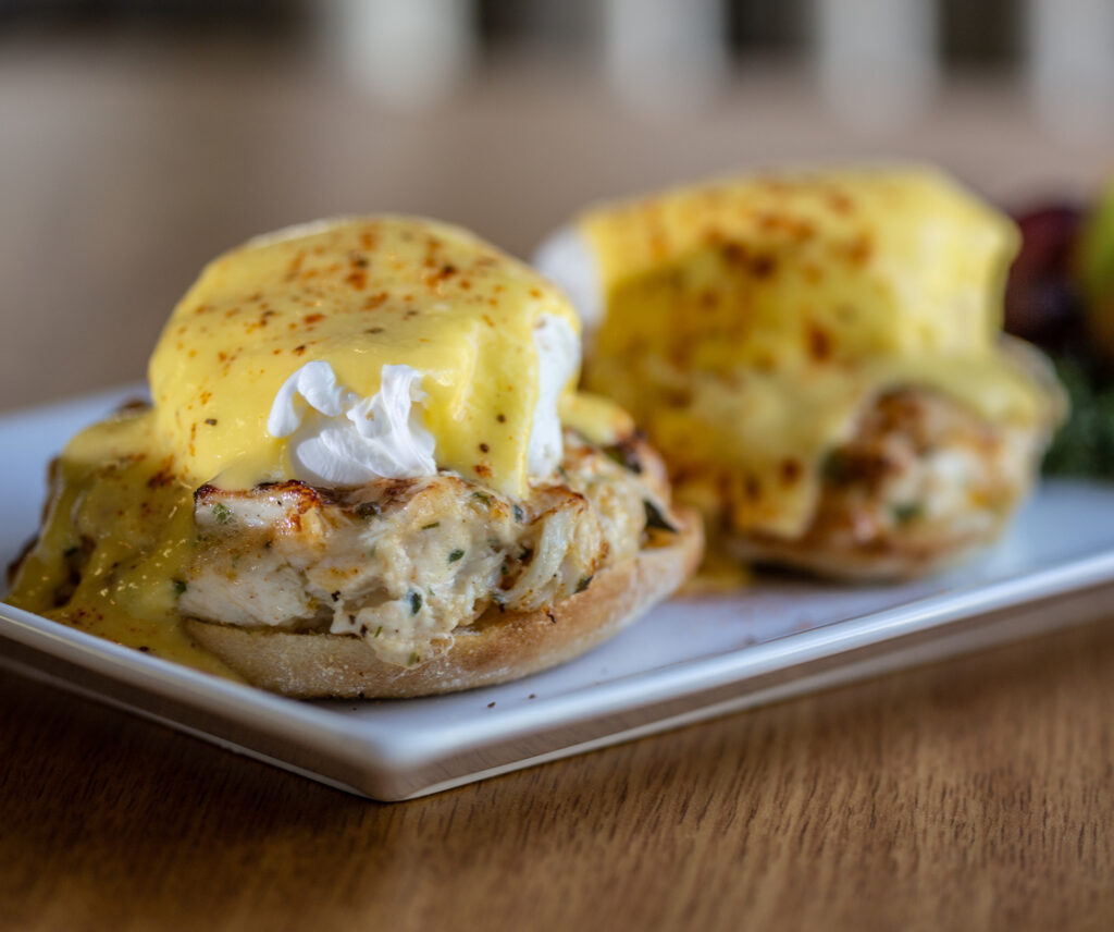 Crab Cakes Benedict - Ginger and Baker
